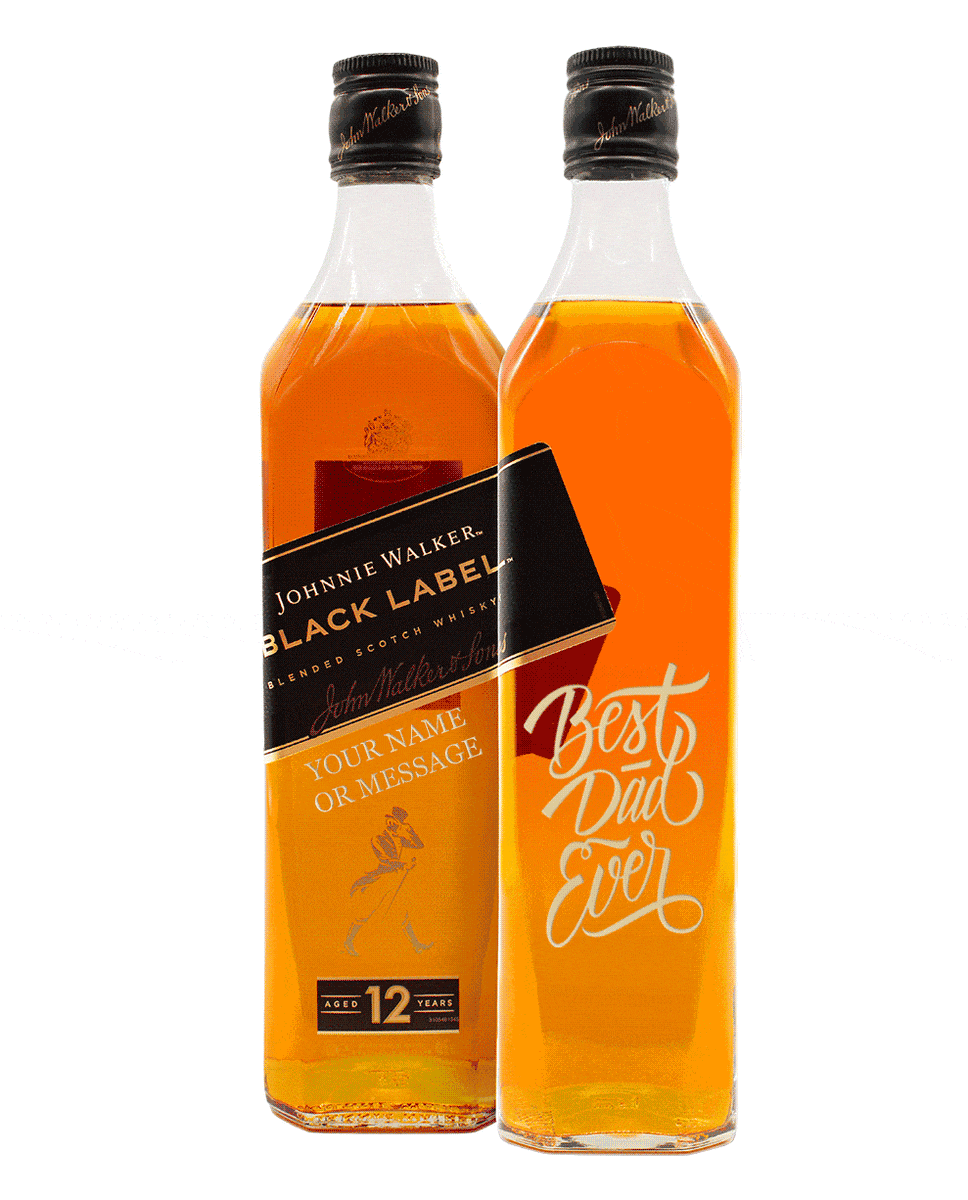 Johnnie Walker Black Label - Personalised Father's Day Gift - INKD