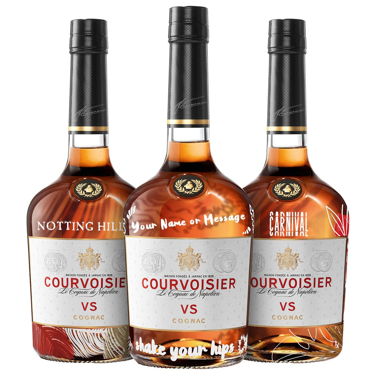Personalised Courvoisier bottle - Personalised cognac Gift - INKD